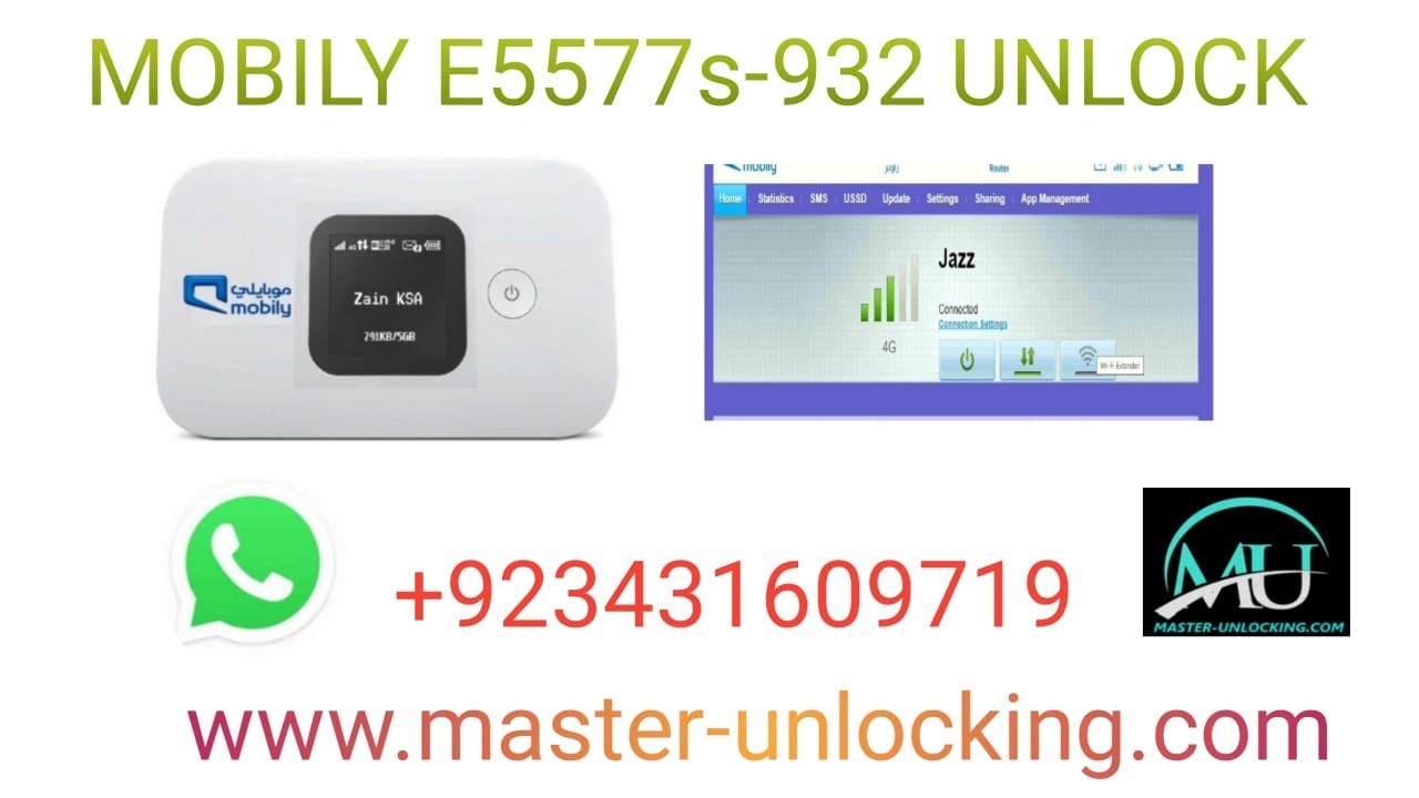 HOW TO UNLOCK MOBILY E5577s-932 Unlock All Netwerk - YouTube