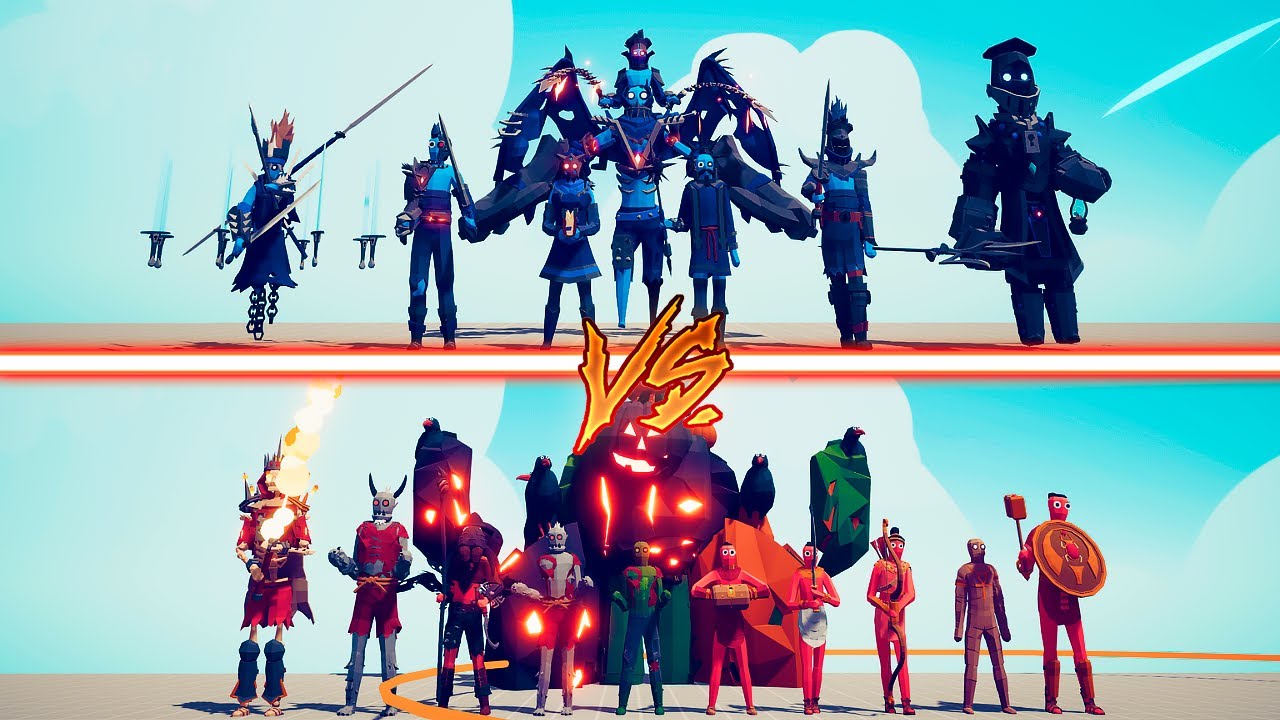 FANTASY EVIL DLC vs SPOOKY DLC + EGYPT DLC - Totally Accurate Battle ...
