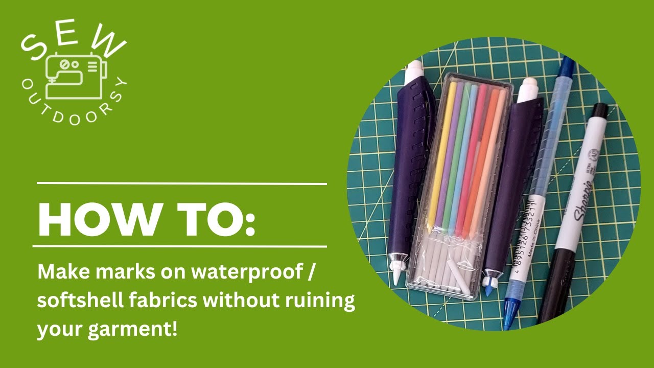 How to make marks on waterproof / softshell fabrics without ruining ...