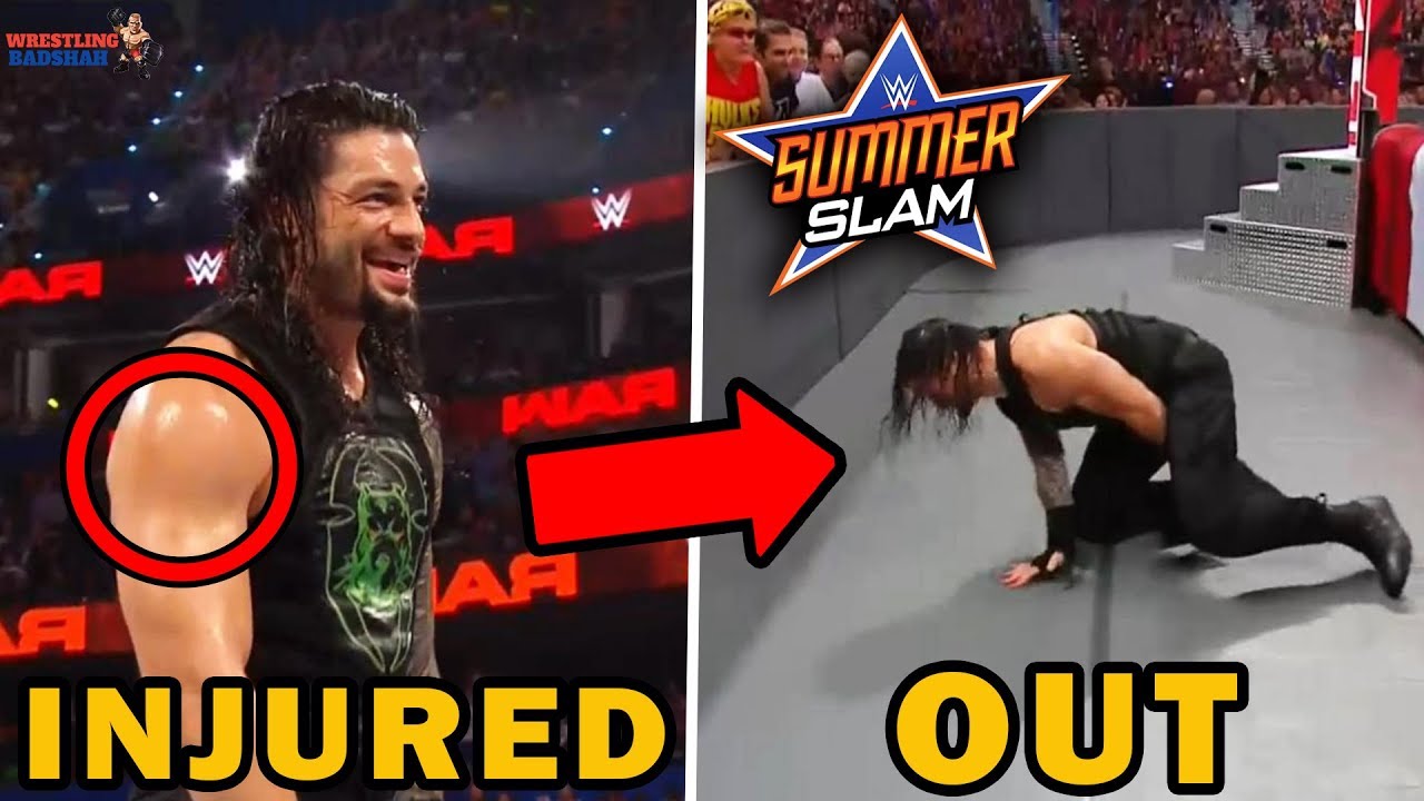 ROMAN REIGNS INJURED & OUT FROM SUMMERSLAM 2019??!! - YouTube