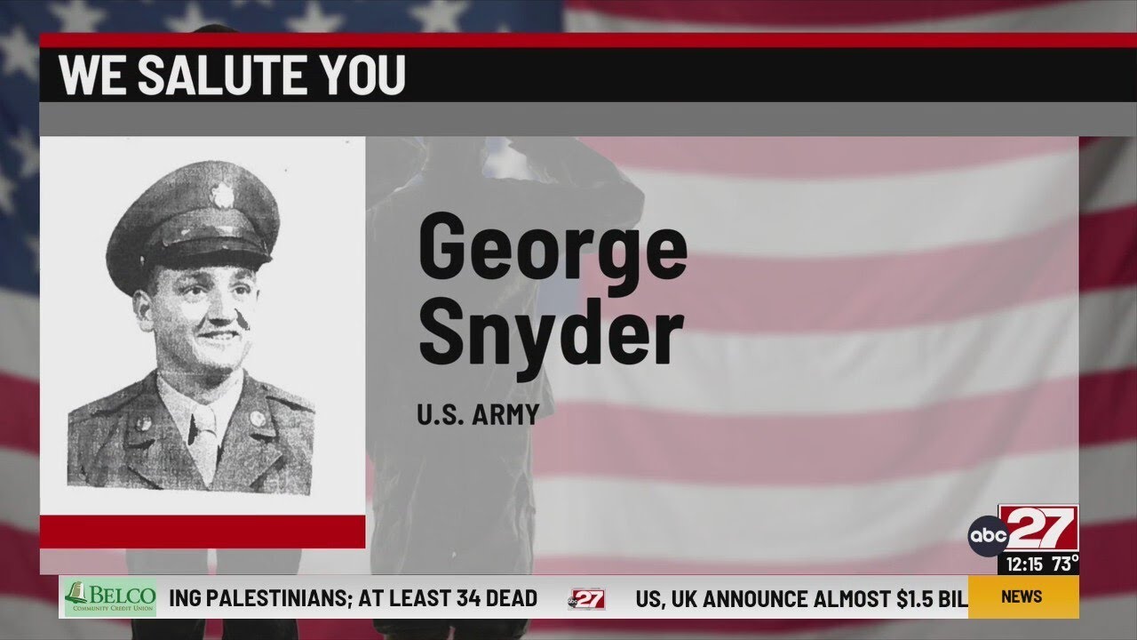 We Salute You: George Snyder - YouTube