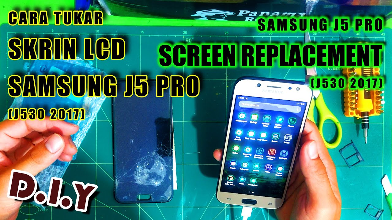 SCREEN REPLACEMENT TUTORIAL | CARA TUKAR LCD SKRIN J5 PRO || DIY | MUDAH DAN CEPAT - YouTube