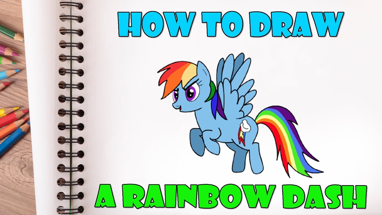 How To Draw A Rainbow Dash Step By Step Guide | Easy Drawing - YouTube