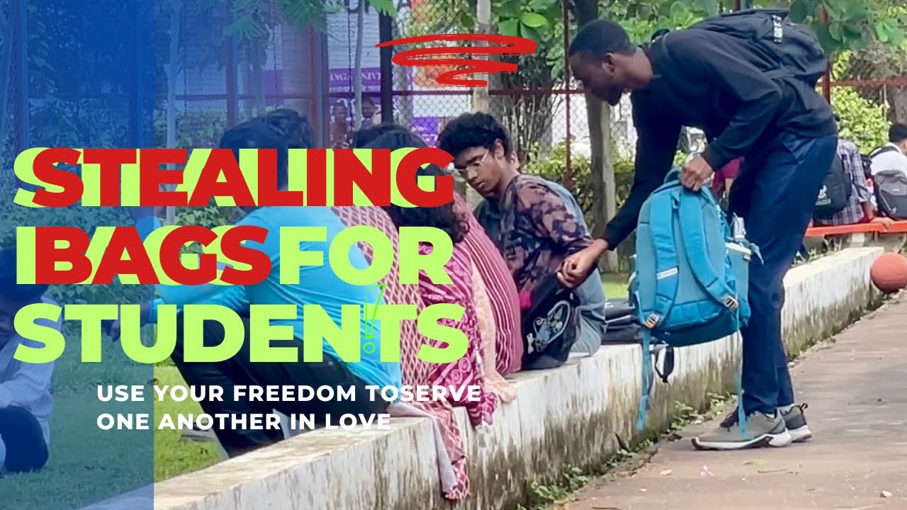 Stealing students bags, what went wrong? - YouTube