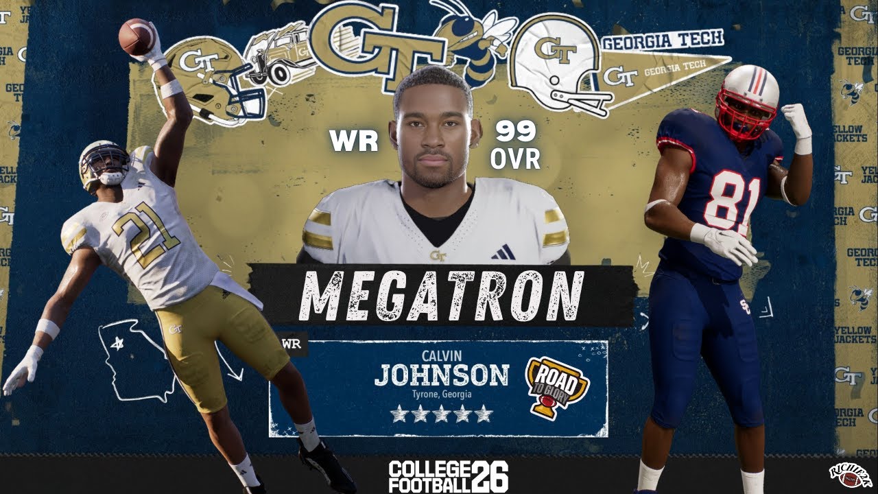Calvin Johnson was UNSTOPPABLE in College Football - Road To Glory ...