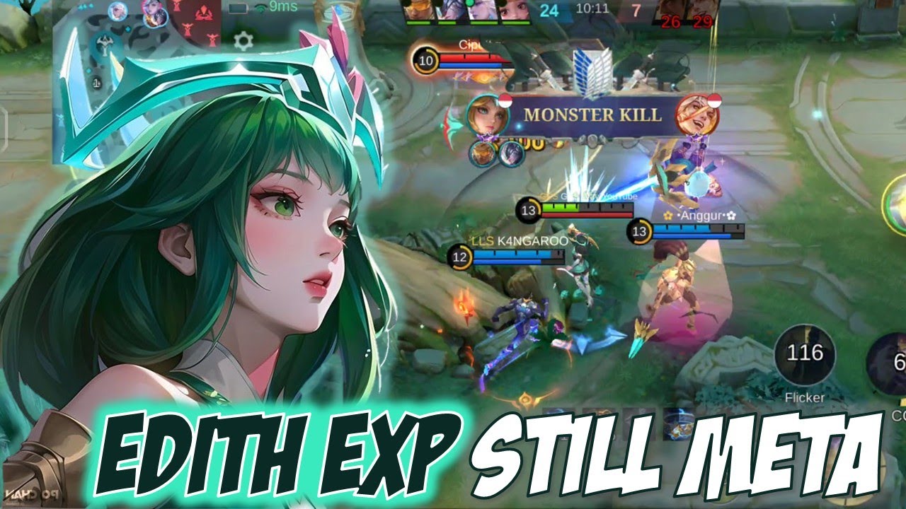TOP EDITH EXP LANE REKOMENDASI BUILD DAN EMBLEM 2024, KUAT LAWAN LUKAS ...
