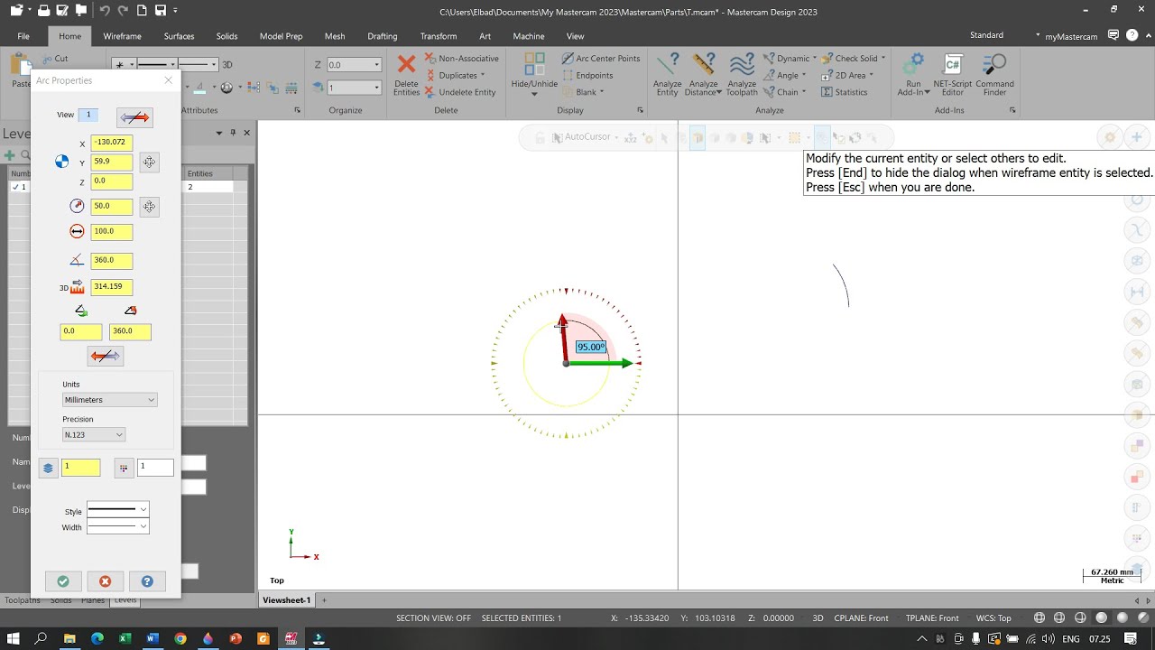 Mastercam 2023 | 3 | Basic wireframe - YouTube