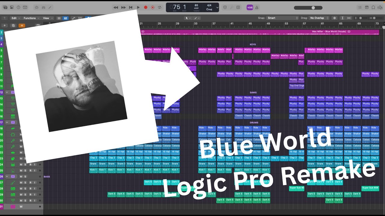 Mac Miller - Blue World (Logic Pro Remake) - YouTube