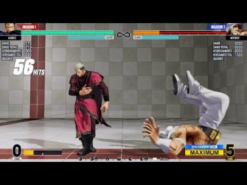 KOF XV _ GOENITZ COMBO 56 HITS - YouTube