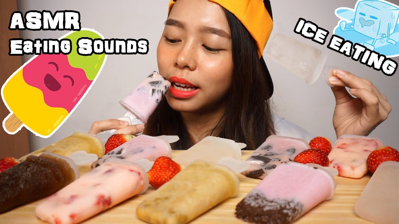 ASMR Ice Pops | Extremely Crunchy Eating Sounds | No Talking - YouTube