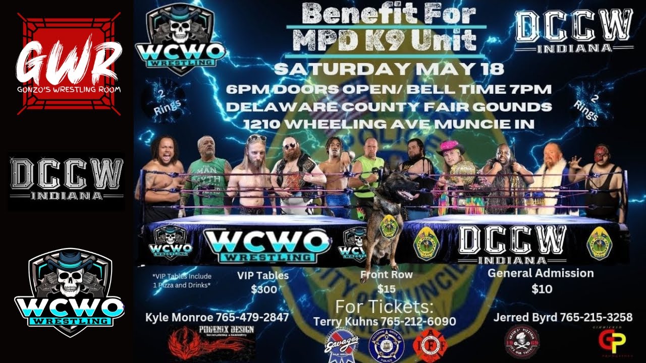 WCWO/DCCW BENEFIT SHOW FOR MUNCIE POLICE DEPARTMENT K-9 UNIT - YouTube