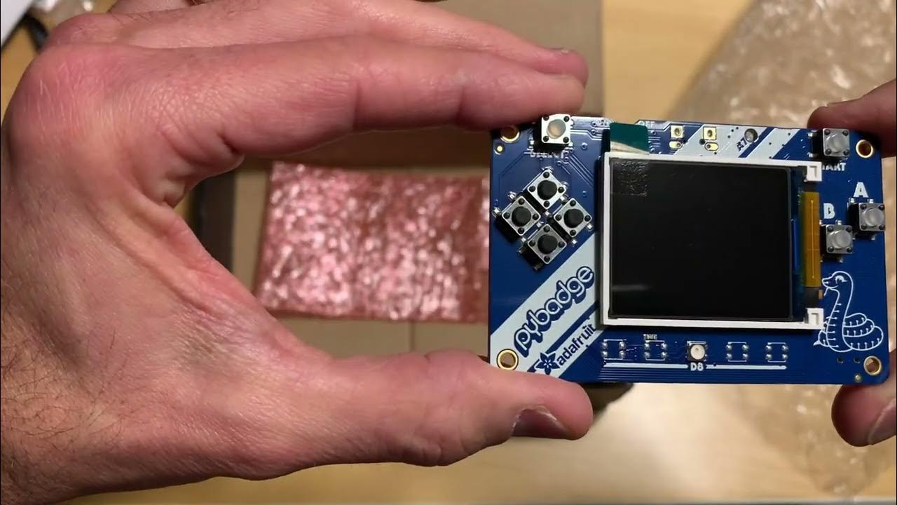 Adafruit PyBadge LC Unboxing - YouTube