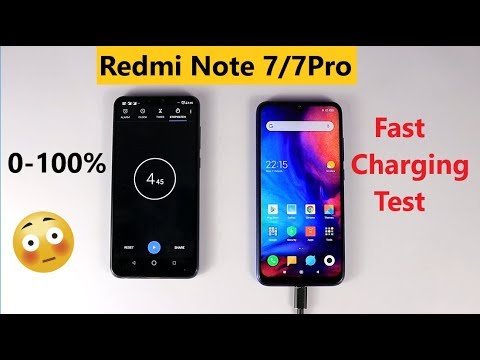 Redmi Note 7/7 Pro Fast Charging Test | 0-100% Charging Time - YouTube
