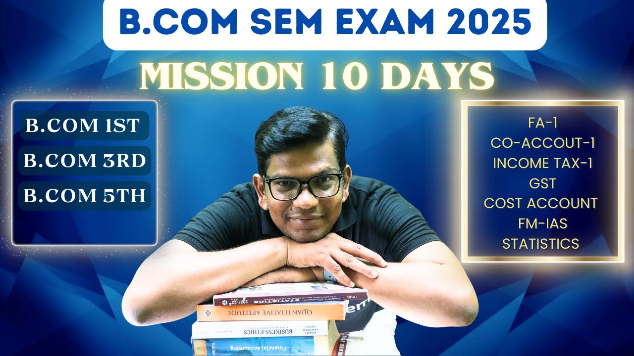 B.Com 1st-2yrs-final year live class | mission 10 days for kud, RCUB ...
