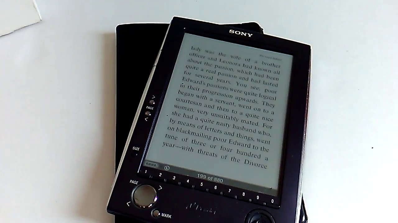 Sony PRS-500 Reader Ebay Auction Seller ID: gbhatchery - YouTube