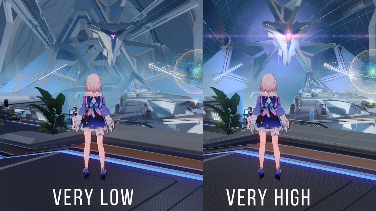 Honkai Star Rail Graphic comparison Very low - Ultra - YouTube