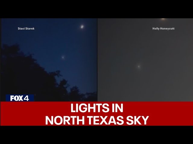 Strange Sky Lights In Texas Woman Records Strange Lights In Sky: UFO