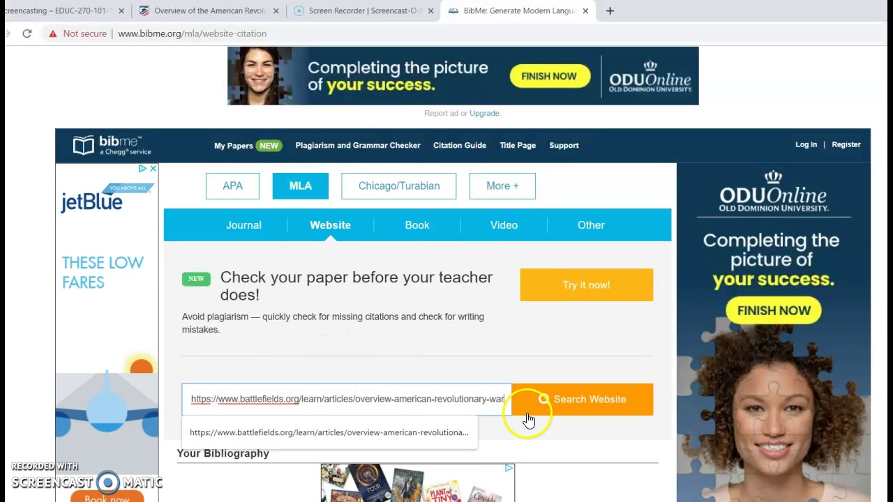 Bibme.org tutorial - YouTube