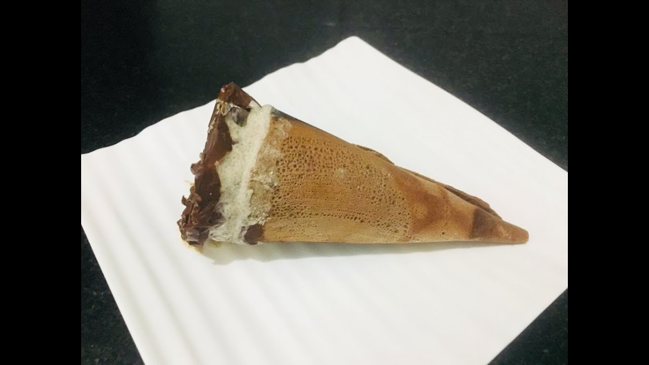 Cornetto Oreo Ice Cream With Home Made Chocolate Cone | No Machine ...