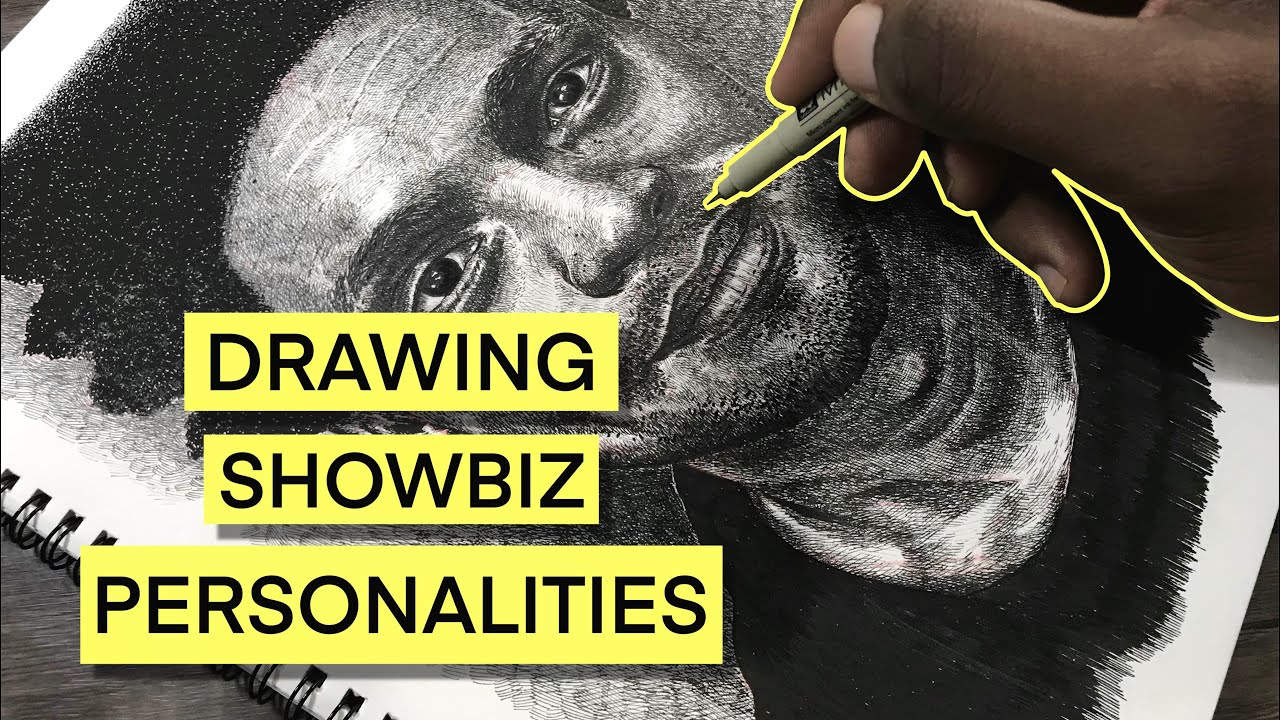 How to draw a Bust View Portrait | Drawing Trevor Noah: A Tribute to an ...