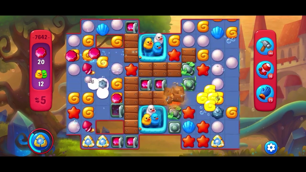 Fishdom Hard level 7642 no boosters フィッシュダム - YouTube