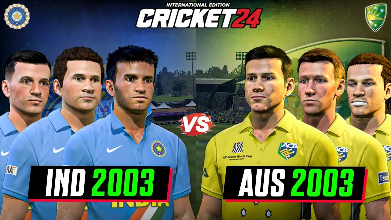 India 2003 vs Australia 2003 😍🔥- Iconic Matches in Cricket 24 #1 - YouTube