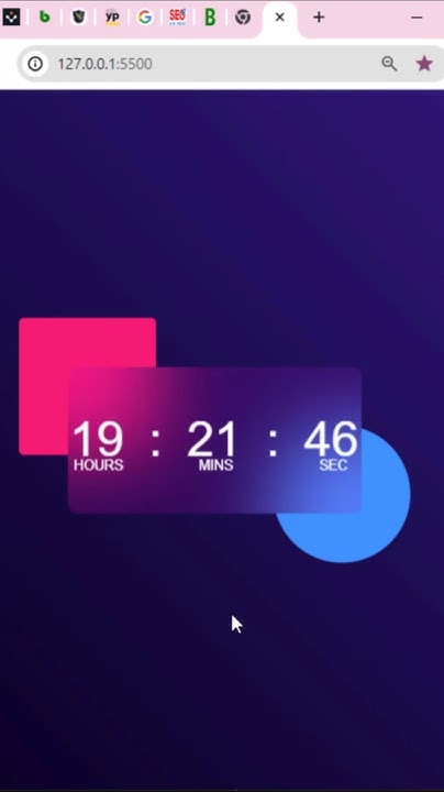 How To Create Digital Clock Using HTML CSS & JavaScript | Display Time Using JavaScript #shorts ...