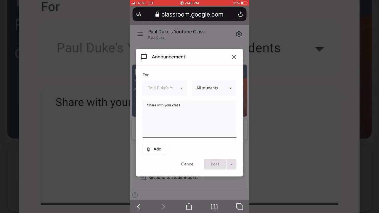 Join my Google Classroom!!! - YouTube