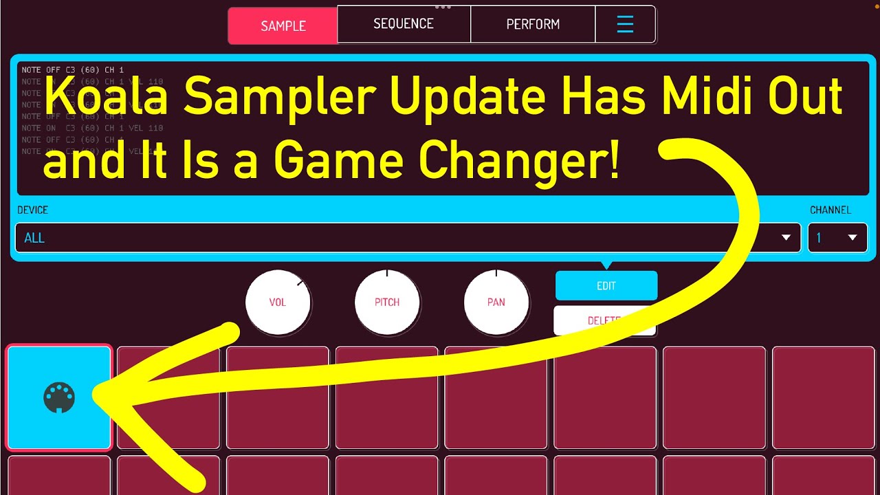 New Koala Sampler Midi Out Update Is a Game Changer - YouTube