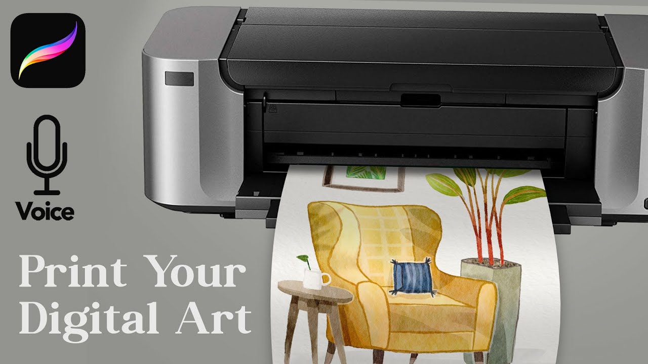 Printing Procreate Artwork // My Printing Workflow for Digital Watercolor Paintings - YouTube