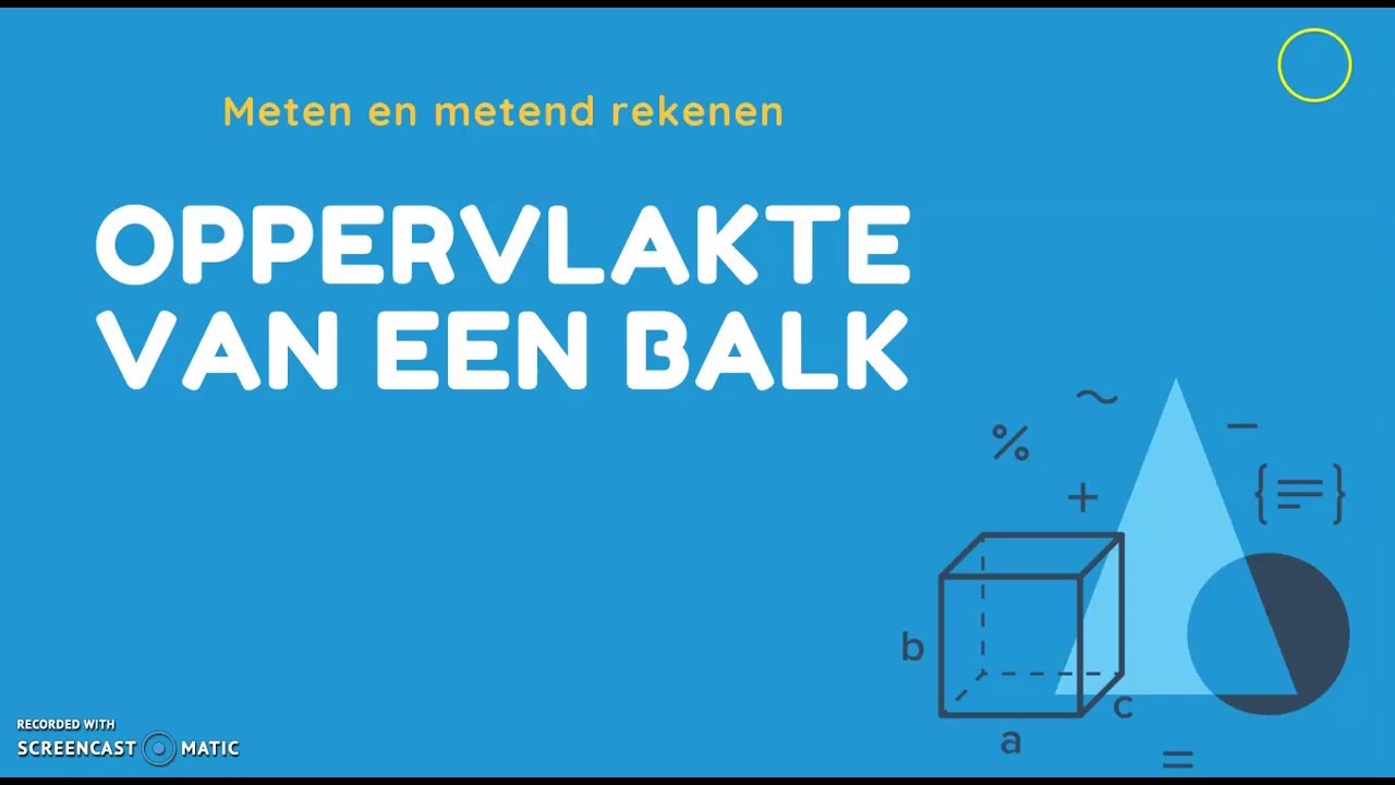 Meten: Oppervlakte balk - YouTube