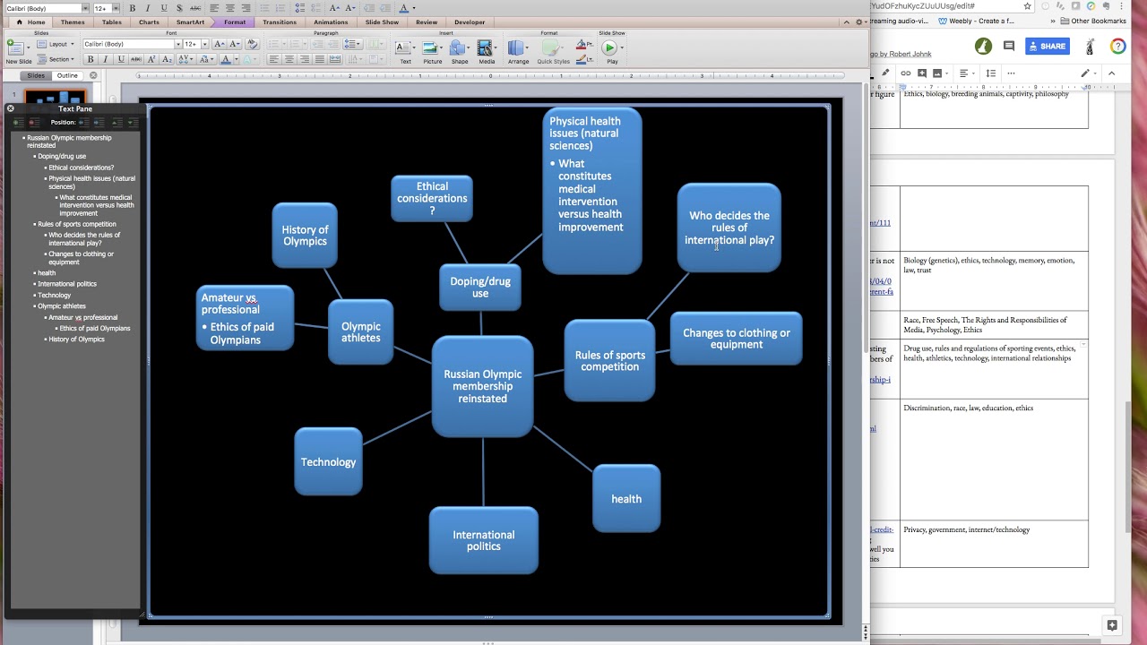 Screencast: Mind mapping the RLS and extracting KQs for ToK - YouTube