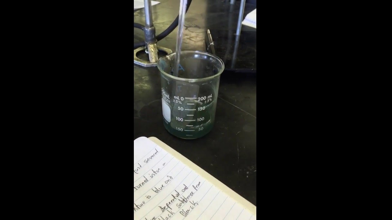 CuO (S)+ H2SO4(aq)→ CuSO4 (aq)+ H2O (l) Reaction - YouTube
