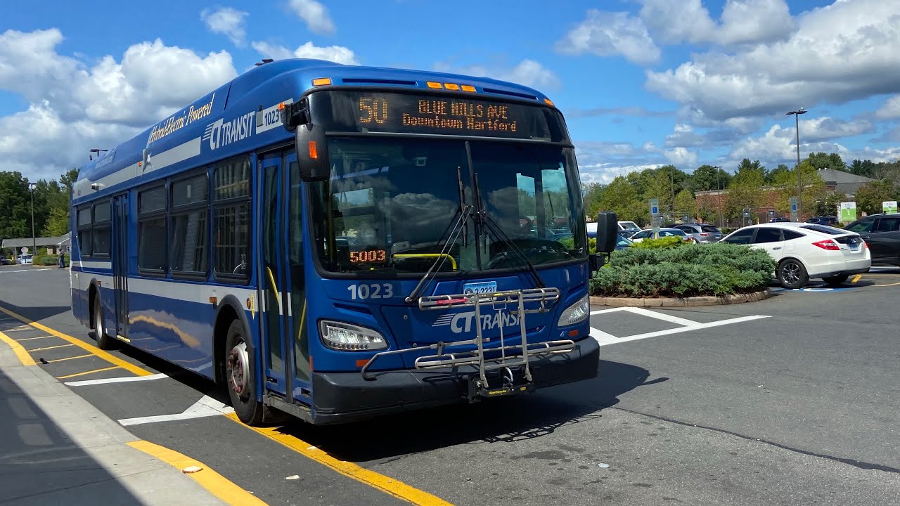Bus Ride | CTTransit #1023 on the 50 Blue Hills Avenue to Downtown ...