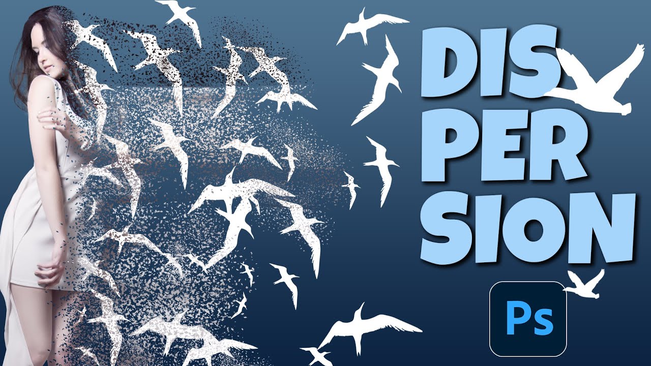 How to create dispersion effect in Photoshop - YouTube