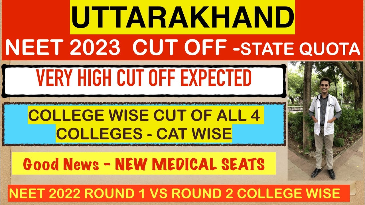 UTTARAKHAND NEET 2023 CUT OFF - COLLEGE WISE (STATE QUOTA) | MBBS CUT ...
