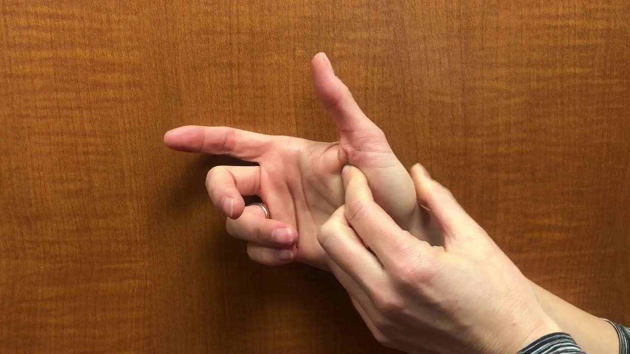 Isolated MP Joint Blocking of the Thumb - YouTube