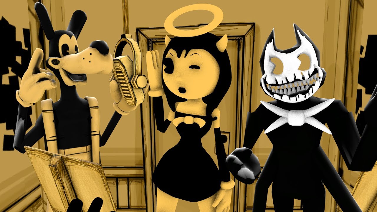 [BENDY FIDGET SPINNER SFM] ALICE INK NIGHTMARE NEIGHBOR Animation ...