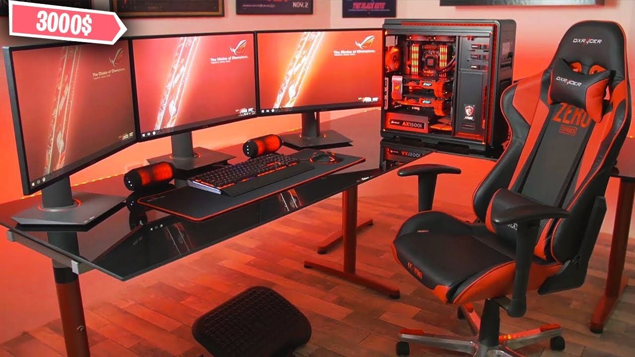 MY 3000$ GAMING SETUP!! (Setup Tour) - YouTube