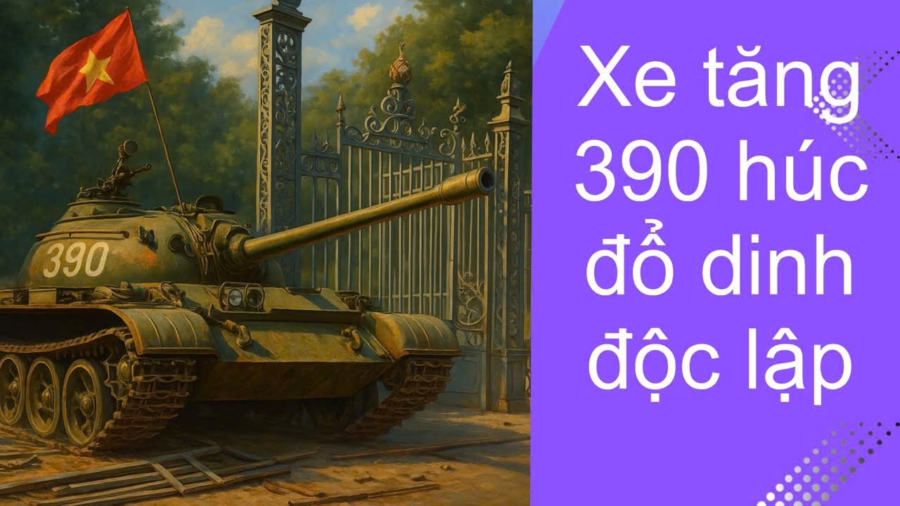 Xe Tăng 390 Húc Đổ Cổng Dinh Độc Lập – Khoảnh Khắc Lịch Sử 30/4 - YouTube