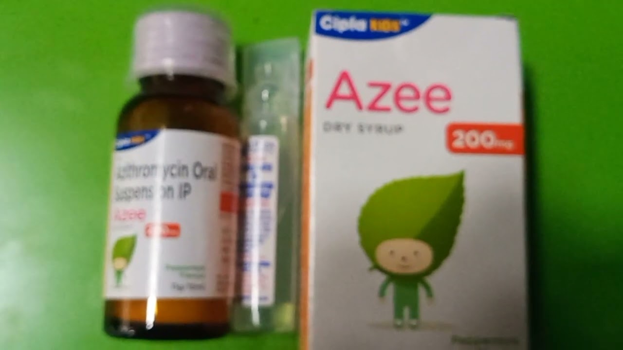 Azee Dry Syrup 200mg-Azithromycin 200 mg syp|| good antibiotic|| full ...