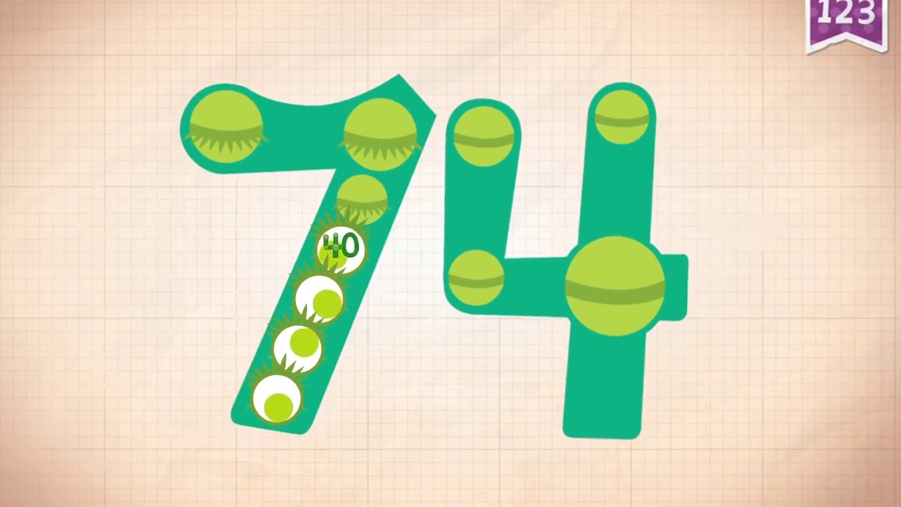 Learn Number 74 in English & Counting, Math by Endless Numbers Kids ...