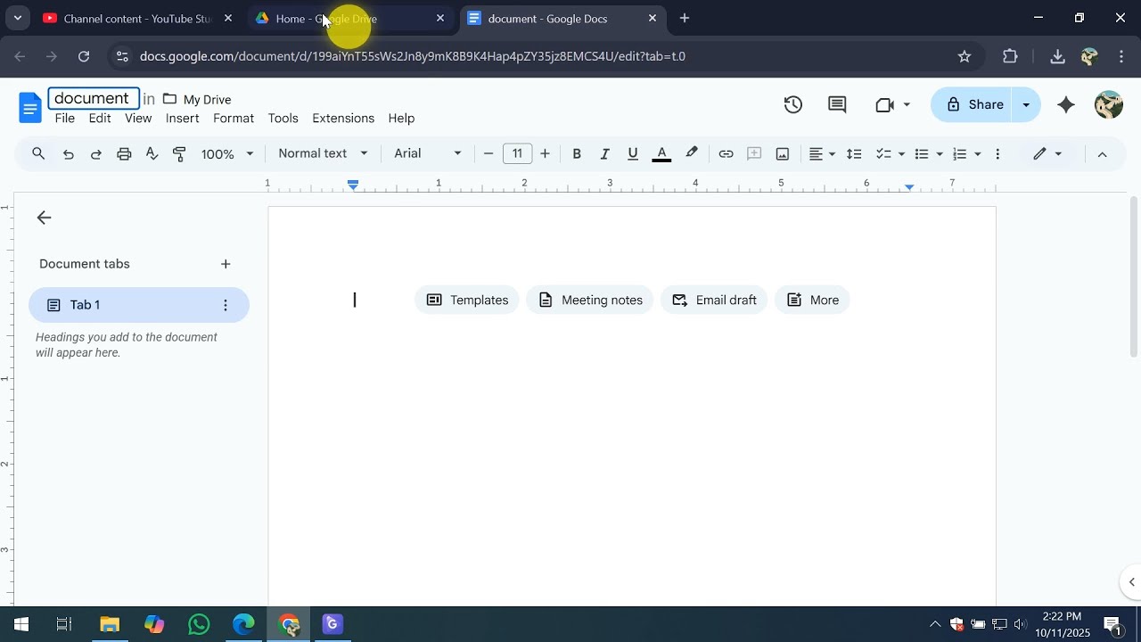 How To Make a Google Drive File - YouTube