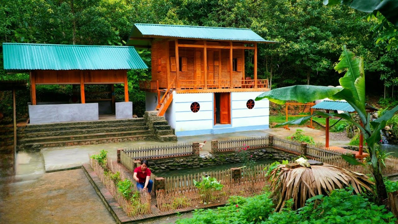 Harvest super delicious watermelons to sell and reinforce flower garden ...