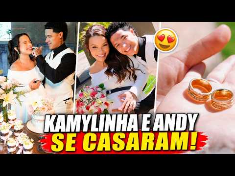 Kamylinha e Andy se casam e declaração emocionante da noiva comove seguidores