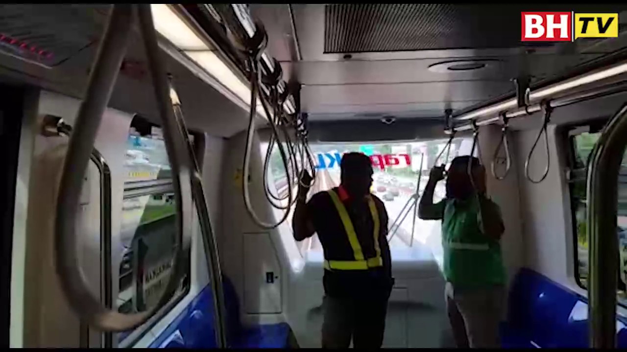 Tren LRT KLAV mula operasi hari ini - YouTube