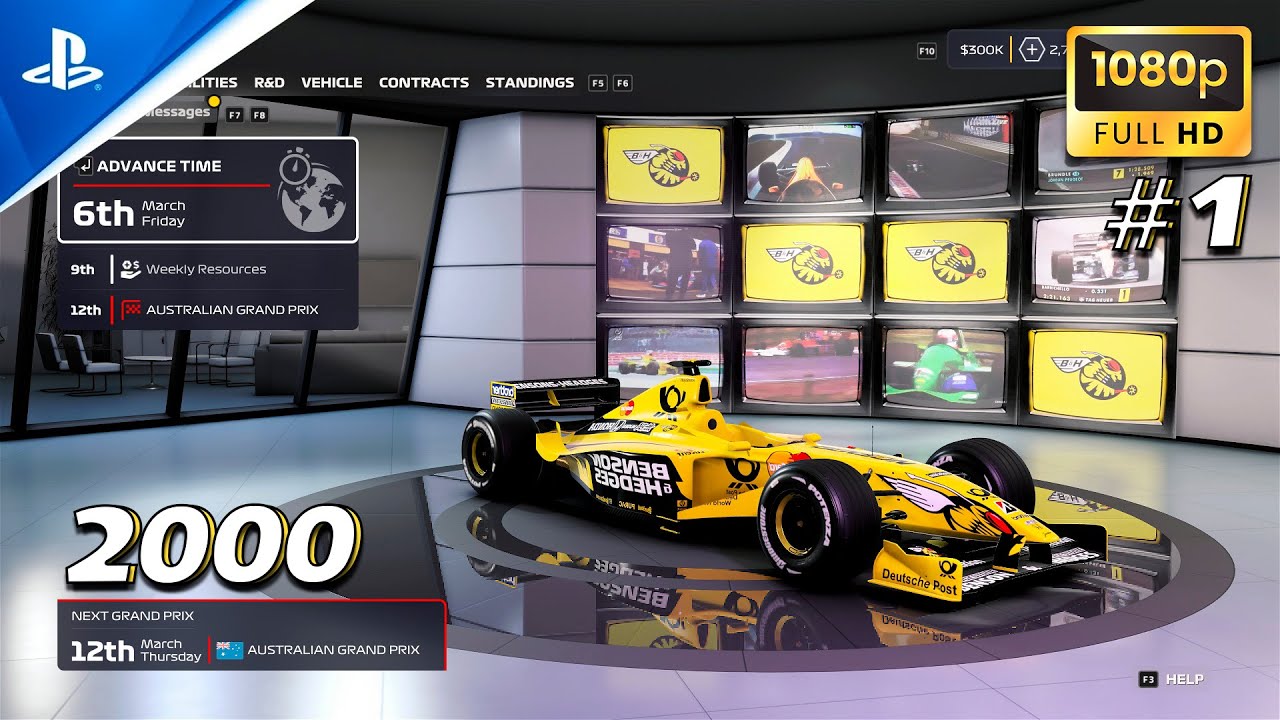 F1 2020 | F1 Ultimate Career 98-07' Mod | Jordan Mugen-Honda 2000 | Modo Career #1 | Gameplay ...