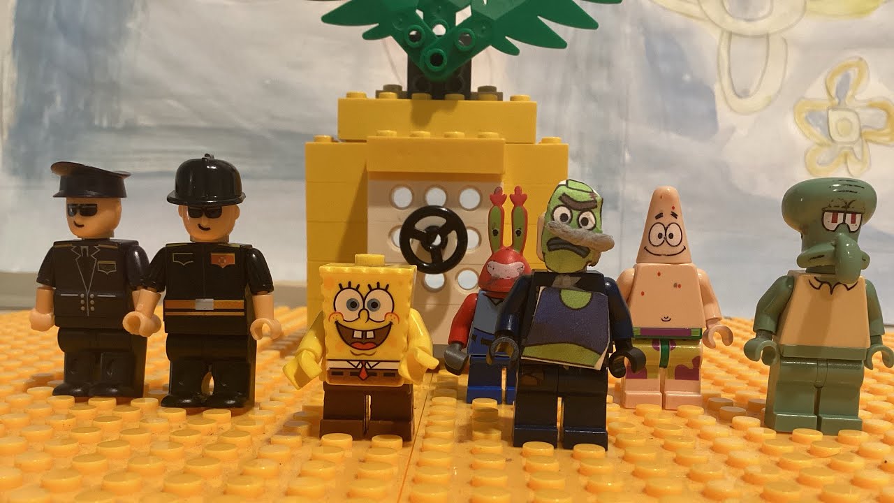 Lego SpongeBob stop motion: “SpongeBob meets the Strangler” - YouTube