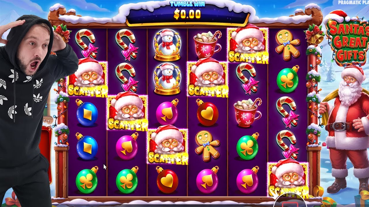 Santa’s Great Gifts Brand New Slot Bonus Buy - 6 Scatters 20 Free Spins ...
