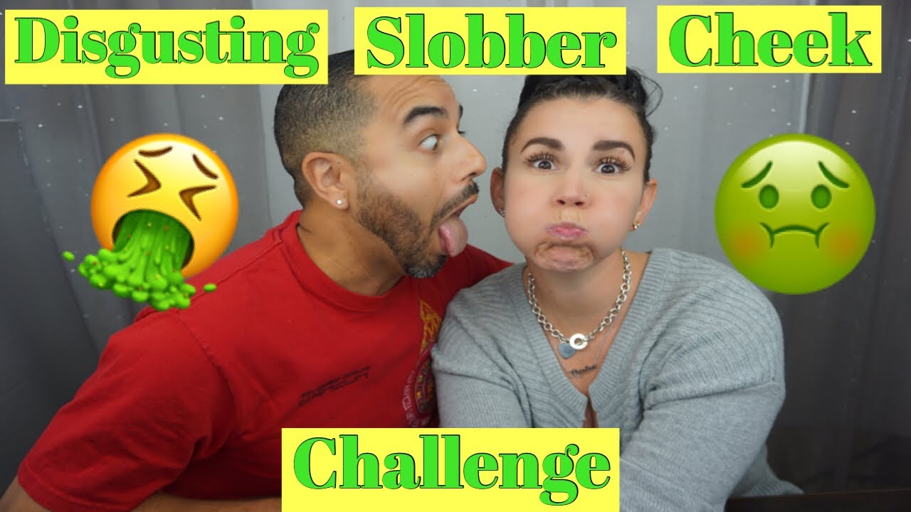 🤢🤮Disgusting Slobber Cheek Lick Challenge🤮🤢 - YouTube